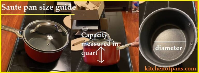 Sauté Pan Size Guide - How to pick the best size? - Kitchen of Pans